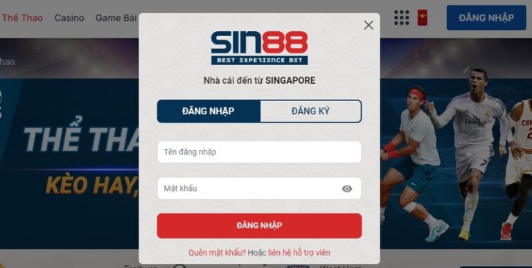 Đăng Nhập Sin88 – Tận Hưởng Kho Game đón đầu Xu Hướng